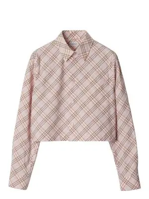 Burberry Cropped Check Shirt - Floss