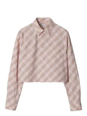 Burberry Cropped Check Shirt - Floss