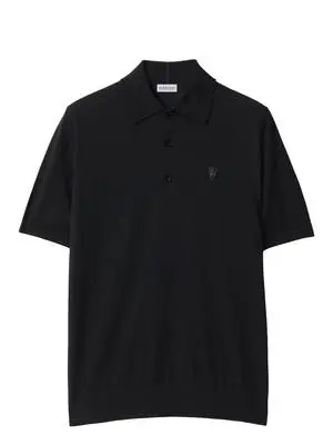 Burberry Wool Polo Shirt - Black