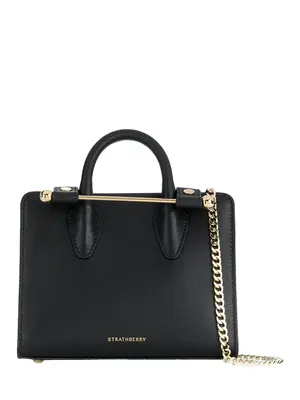 Strathberry Nano Tote - Black