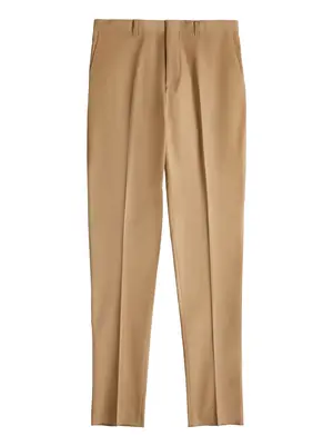TOD'S Pressed-crease Tapered Trousers - Neutrals