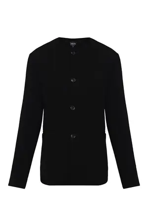Giorgio Armani Single-breasted Jacket - Black