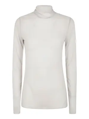 Yohji Yamamoto Turtleneck Top - White