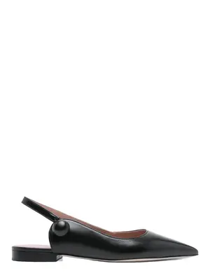 MALONE SOULIERS Leather Slingback Pumps - Black