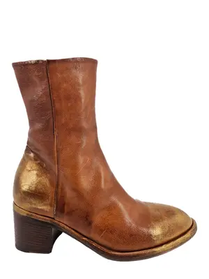 MADISON.MAISON 50mm Leather Ankle Boots - Brown