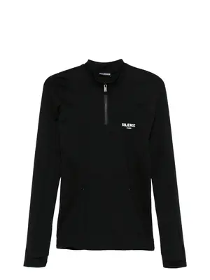 HAN KJØBENHAVN Technical Zip-up T-shirt - Black