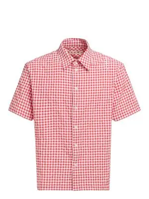 Marni Check Pattern Shirt - Red