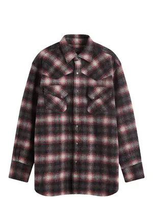 BEAMS Wool Western Shirt - Black