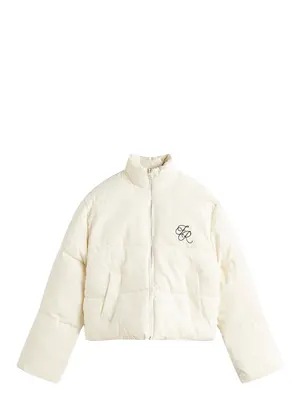 4TH & RECKLESS Arna Cord Puffer Jacket - Cream