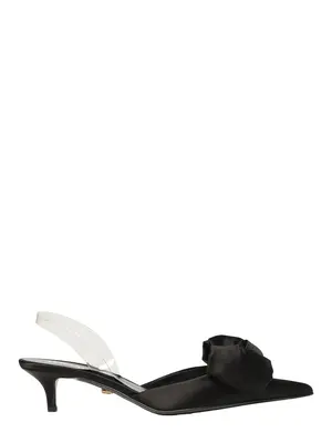 Versace Pointed Toe Pumps - Black
