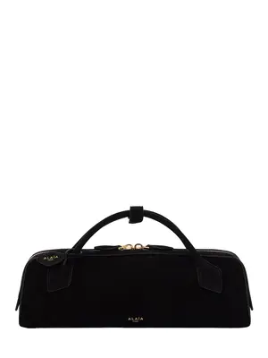 Alaïa Le Teckel Suede Clutch - Black