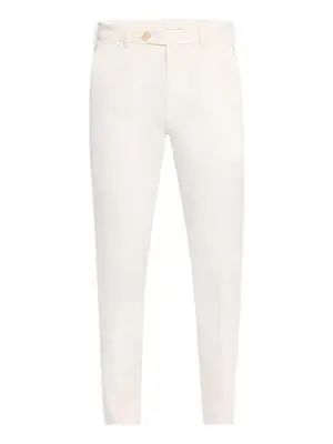 Canali Straight Flat-front Trousers - White