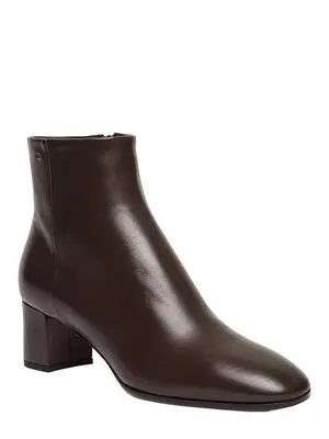 Santoni Halfrida Zip-up Bootie - Dark Brown