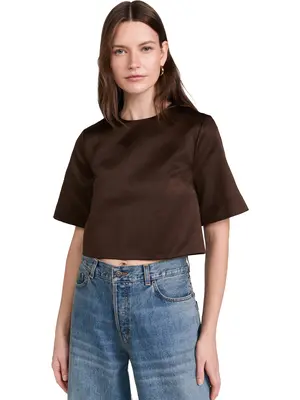 BY MALENE BIRGER Hania Top Dark Mahogany