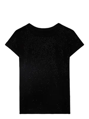 Zadig&Voltaire Cecilia Rhinestone-embellished Top - Noir
