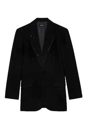 Zadig&Voltaire Viva Rhinestone-embellished Blazer - Black