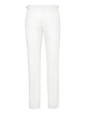Orlebar Brown Orlebar Brown Griffon Slim-Fit Straight-Leg Linen Trousers White Sand