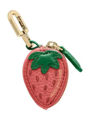 MAISON DE SABRE Sabrémoji Fruit Charm In Pink - Strawberry Charm