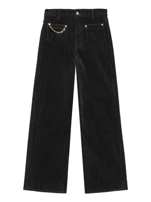 GANNI Corduroy Trousers - Black