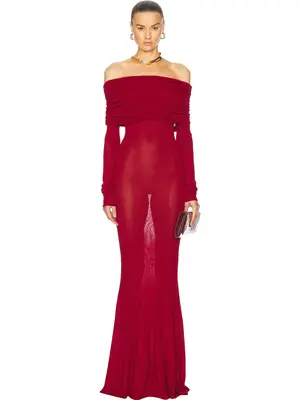 Lpa Marren Maxi Knit Dress - Red