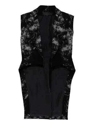 MARC LE BIHAN Graphic-print Blazer - Black