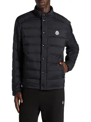 Moncler Channel-quilted Down Jacket - Black
