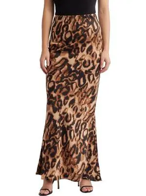 NIKKI LUND Freyja Printed Maxi Skirt - Leopard