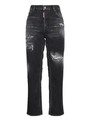 Dsquared2 Mom Jeans In Denim - Black