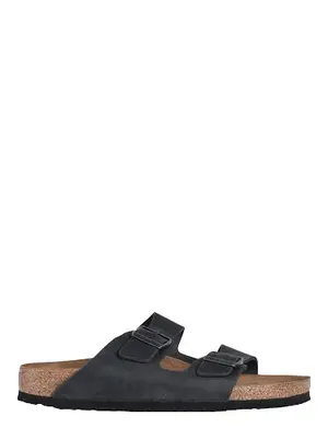 BIRKENSTOCK Sandals Size Soft Leather - Black