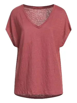 Majestic Filatures Linen-cotton T-shirt - Magenta