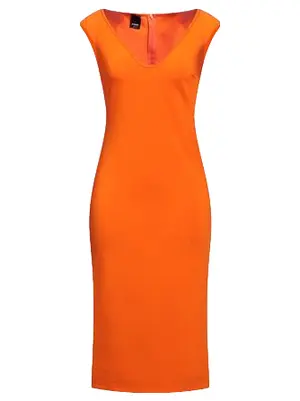 Pinko Midi Bodycon Dress - Orange