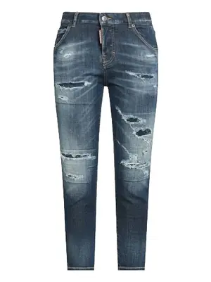 Dsquared2 Jeans In Cotton, Elastomultiester, And Elastane - Blue
