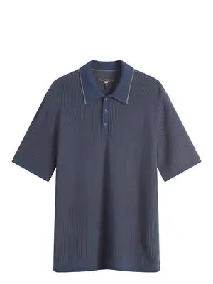 Rag & Bone Harvey Knit Polo Shirt - Salute