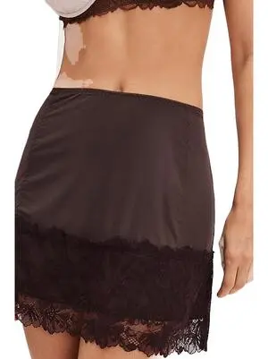 Free People Intimately Party Crashers Half Slip Espresso Combo