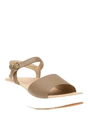 ABEO Solstice Buckle Sandal Metatarsal - Fossil Leather - Regular