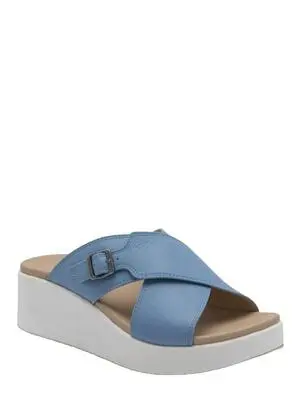 ABEO Solstice Cross Flatform Slides - Denim - Metatarsal