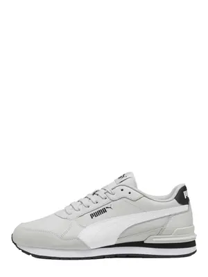 PUMA ST Runner V4 Leather Sneakers Cool Light Gray- White- Black