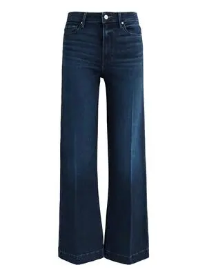 Paige Leenah Wide-leg Jeans - Dark Blue