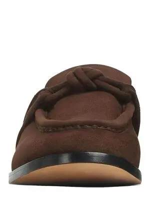 Bottega Veneta Astaire Suede Knot Loafers - Bark