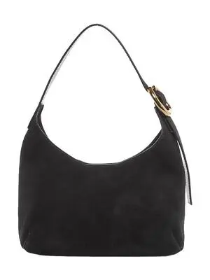 Madewell Puff Suede Shoulder Bag Juniper Berry