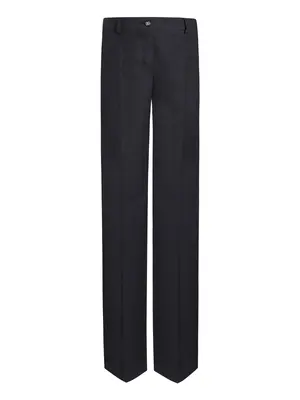 Dolce & Gabbana Flared Woolen Pants - Grey