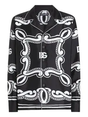 Dolce & Gabbana Silk Vanity Shirt With Bandanna - Print