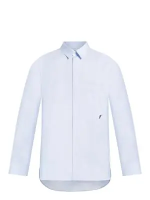 FERRAGAMO Striped Cotton Shirt - White
