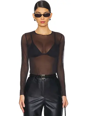 COMMANDO Commando Chic Mesh Long Sleeve Tee