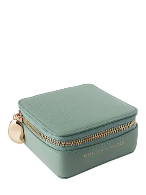 Monica Vinader Leather Jewelry Box - Green