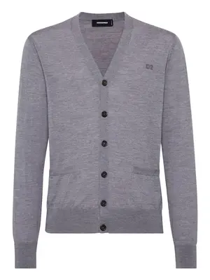 Dsquared2 Virgin Wool Cardigan - Grey