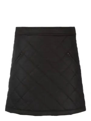 BURBERRY Burberry High-Waist Quilted Skirt
