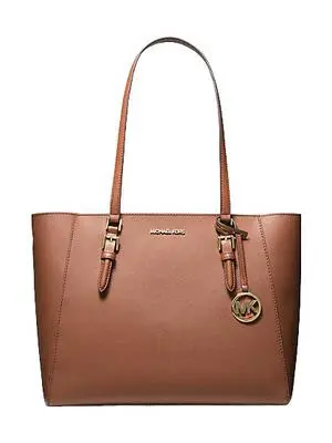 Michael Kors Charlotte Large Saffiano Leather 3-in-1 Tote Bag - Brown