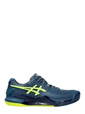Asics Gel-Resolution 9 Clay Athletic Sneakers Mako Blue/safety Yellow
