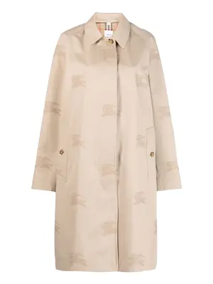 BURBERRY Burberry All-Over Embroidered Cotton Coat